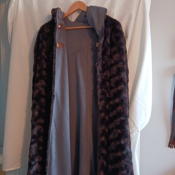 Knight Weave | Jackets & Coats | Knightweave Grey Wfaux Rabbit Fur ...